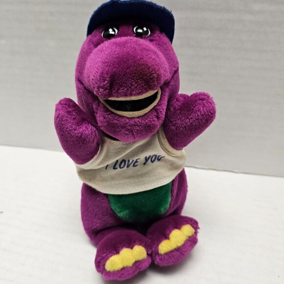 Lions Group | Toys | Small Plush Barney Purple Dinosaur Wearing T Shirt ...